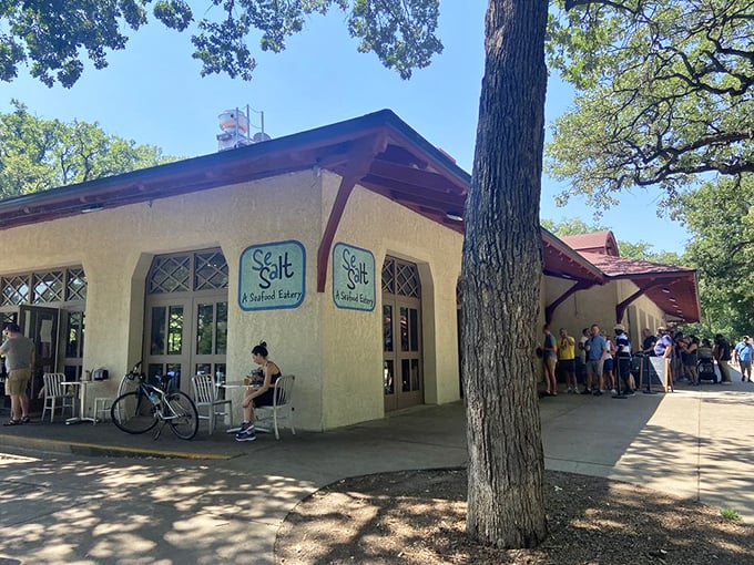 Sun-drenched and inviting, this spot's as refreshing as a dip in Minnehaha Falls - but with better snacks! Photo credit: Lauren H.