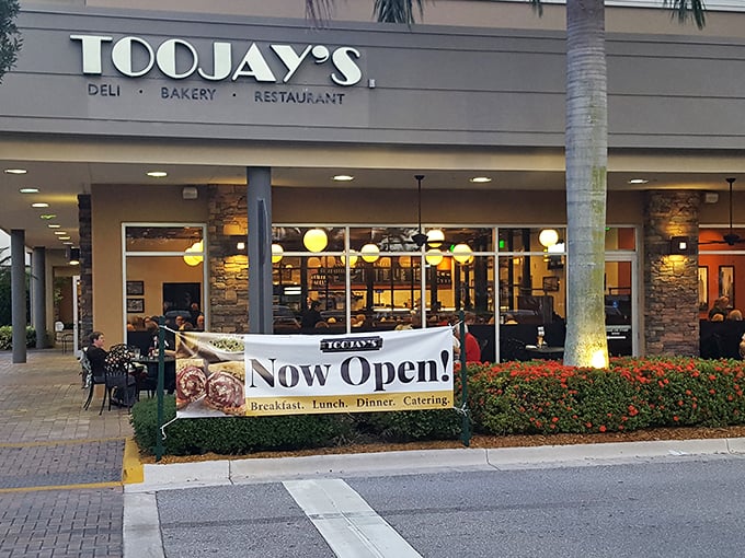 Toojay's: The deli chain that feels like home. Their "Now Open" sign is music to the ears of comfort food aficionados.