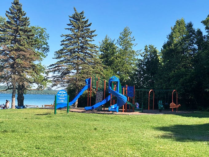 Who needs a tropical vacation? Torch Lake's azure waters are Michigan's answer to the Maldives. Photo credit: Mimay R