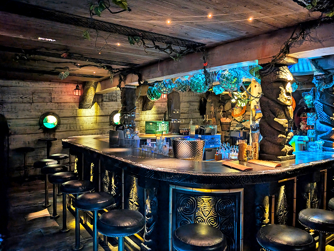 Inside UnderTow, it's all hands on deck for an immersive nautical experience. Jack Sparrow would trade his Black Pearl for a seat at this bar!