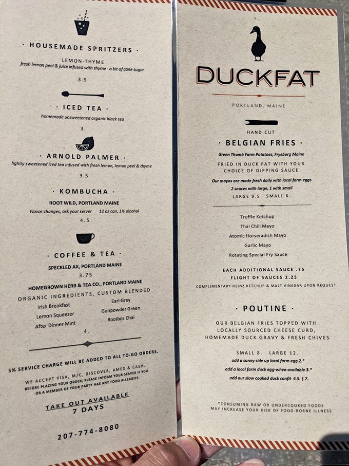 Behold, the menu of dreams! From Belgian fries to poutine, it's like someone took all your comfort food cravings and turned them up to eleven.