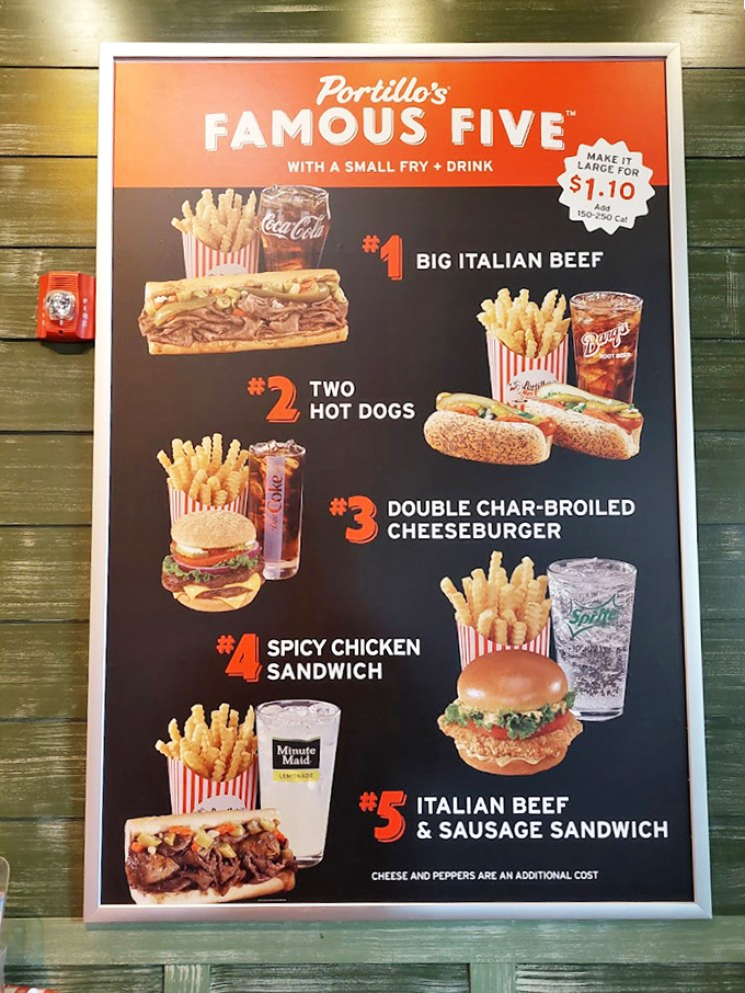 Behold, the "Famous Five"! It's like the Avengers of fast food, each item ready to save you from hunger's villainous clutches.