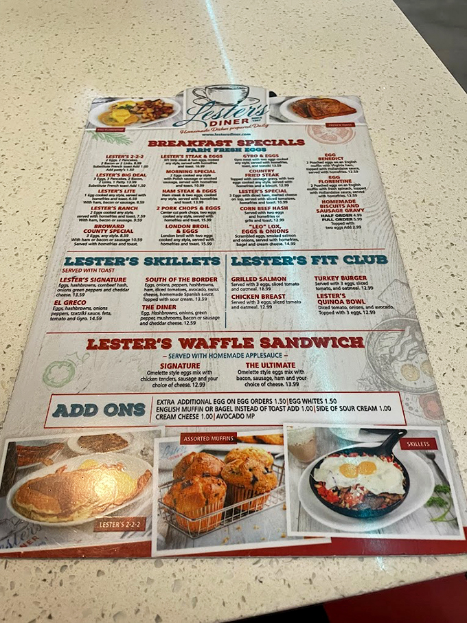 Decisions, decisions! This menu is longer than War and Peace, but infinitely more delicious. Pro tip: Bring your reading glasses!