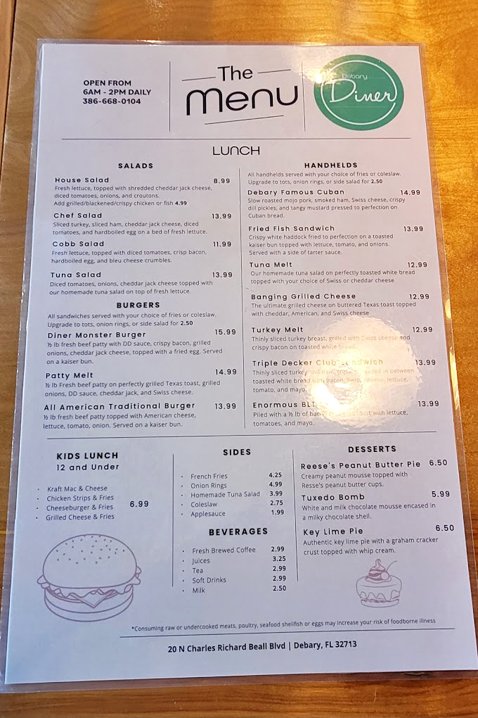 Decisions, decisions! This menu is like a roadmap to deliciousness &ndash; every choice leads to satisfaction.