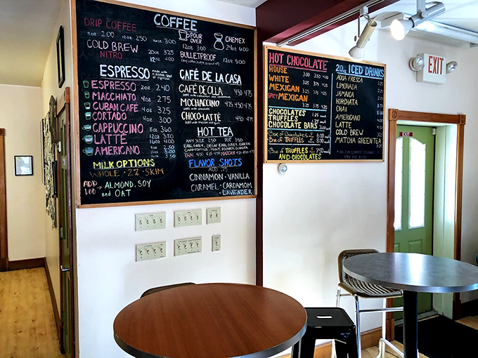 Behold, the caffeinated Rosetta Stone! Decoding this menu board is half the fun &ndash; the other half is tasting everything on it.