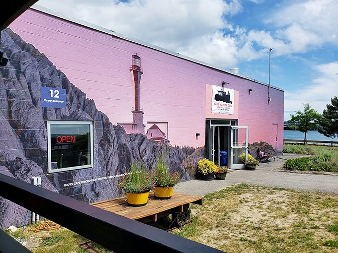 Who says you can't judge a book by its cover? This pink palace of railroad history is as delightful inside as it is outside.