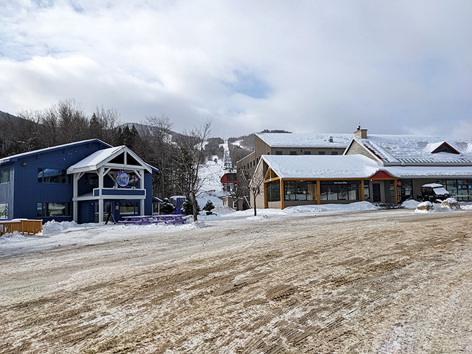 Apr&egrave;s-ski central or summer hangout? These charming buildings house delicious eats and cozy retreats, no matter the season.