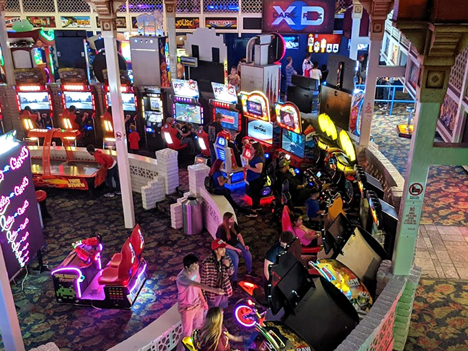 Step into a neon-lit wonderland! This arcade is where Pac-Man meets modern gaming, a nostalgic trip with a contemporary twist.