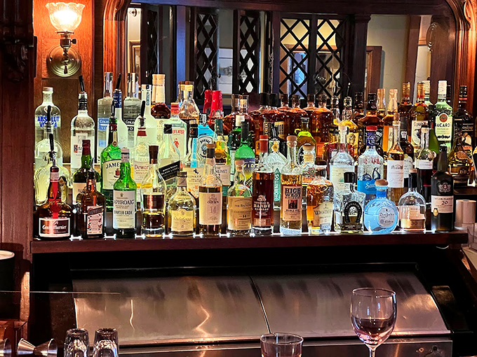 This isn't just a bar - it's a liquid library of spirits, each bottle telling its own story of craftsmanship. Photo credit: Michael Martone