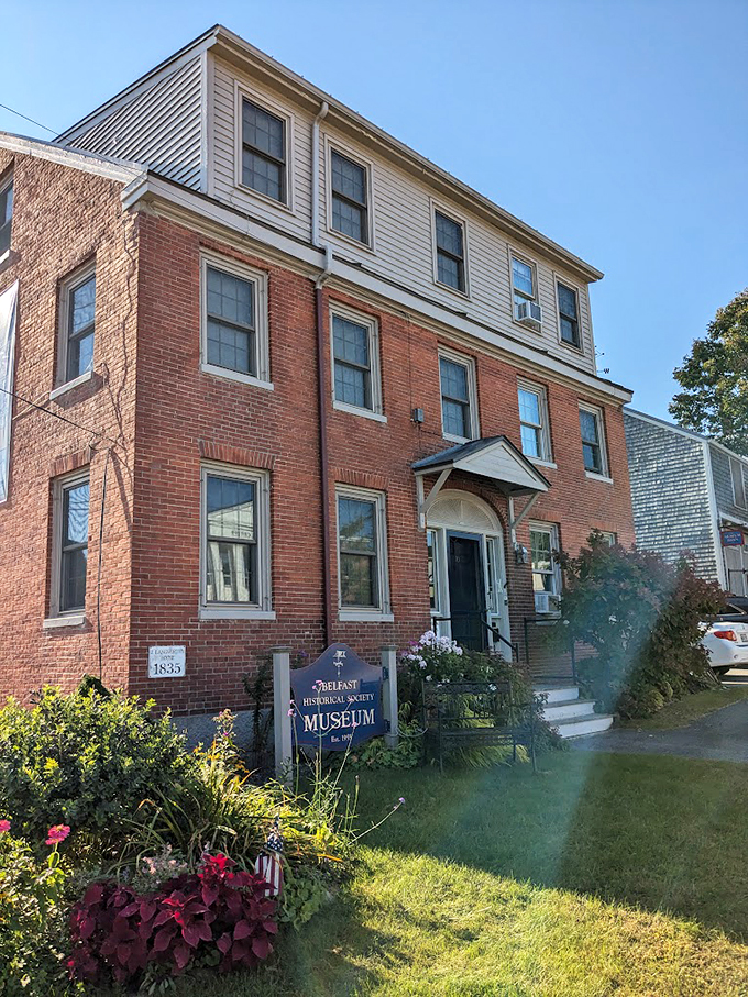 Built in 1835, the Belfast Historical Society Museum stands as a brick-and-mortar time capsule, complete with blooming gardens and stories to tell. Photo credit: Nicholas Thibault