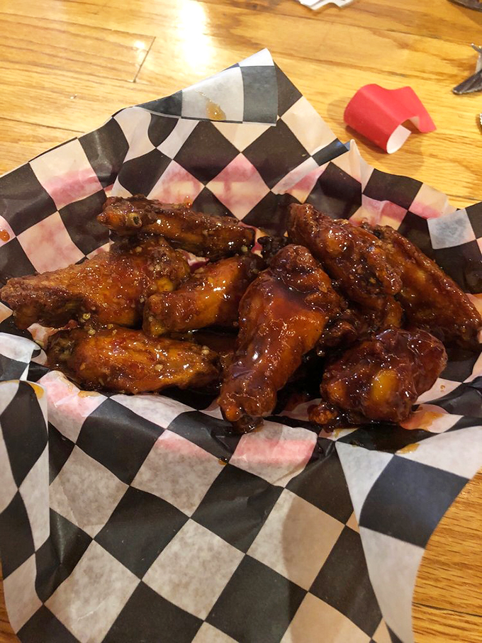 These glistening wings aren't just appetizers, they're works of art. Perfectly sauced and ready for their close-up!