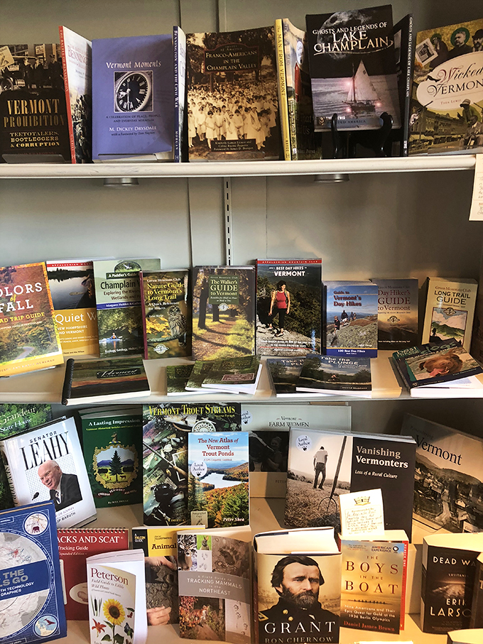 From local lore to global tales, this shelf is a microcosm of Vermont's literary landscape. It's like a road trip for your mind, no car required! 