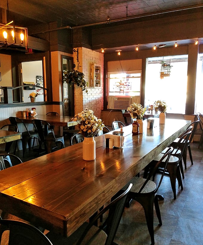 Pull up a chair and stay awhile. This dining area is where memories are made, one slice at a time.