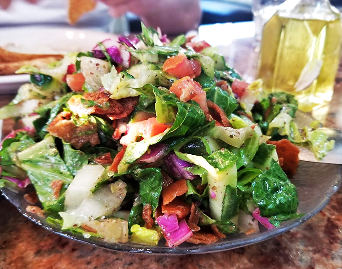 Behold the fattoush, a salad so fresh it might just start a dance party in your mouth. It's crunchy, it's zesty, it's the Beyonc&eacute; of Lebanese cuisine!