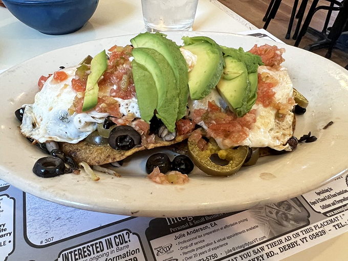Fiesta on a plate! These huevos rancheros are so colorful, they could double as a Frida Kahlo painting.