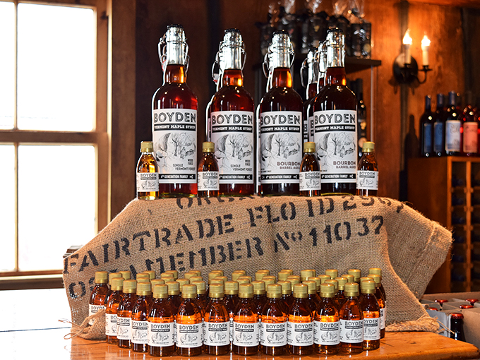 Forget pirate treasure&mdash;this burlap sack holds liquid gold! Boyden's bourbon-barrel-aged maple syrup is the ultimate pancake upgrade, turning breakfast into a gourmet affair.