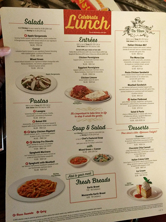 Decisions, decisions! This menu is a treasure map of Italian delights. Pro tip: Bring reinforcements &ndash; you'll want to try it all.