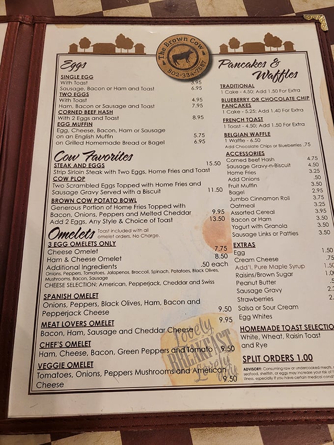 Behold, the sacred text of breakfast! This menu is like a choose-your-own-adventure book, but every ending is delicious.