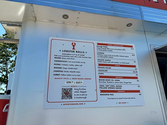 A menu that reads like poetry for seafood lovers, with lobster rolls taking center stage in six magnificent variations. Photo credit: @Christoph1987