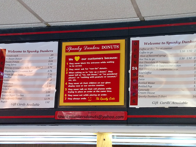 Decisions, decisions! This menu board is like a roadmap to flavor town, with each option more tempting than the last.