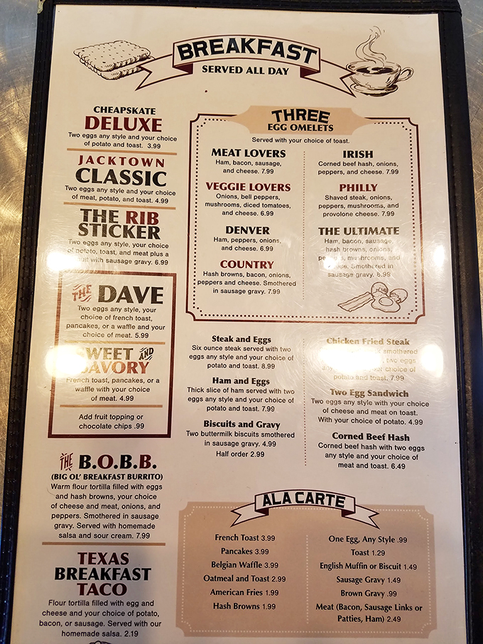 Breakfast bonanza alert! This menu is like a choose-your-own-adventure book, but every ending is delicious.