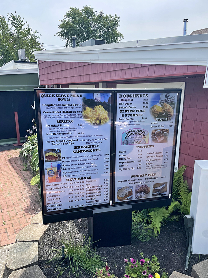 Decisions, decisions! This menu board is like a roadmap to flavor town, with every turn leading to something delicious.