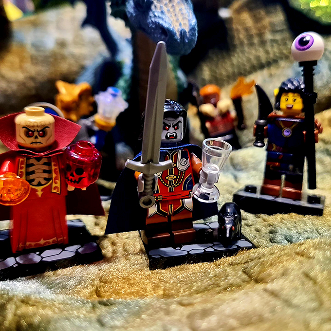 It's a tiny plastic Game of Thrones, minus the dragons. These LEGO minifigures are ready to battle for control of your living room floor.