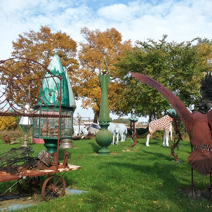 Who needs a boring backyard when you can have your own personal Jurassic Park? These metal beasts are ready to make your garden the talk of the neighborhood.
