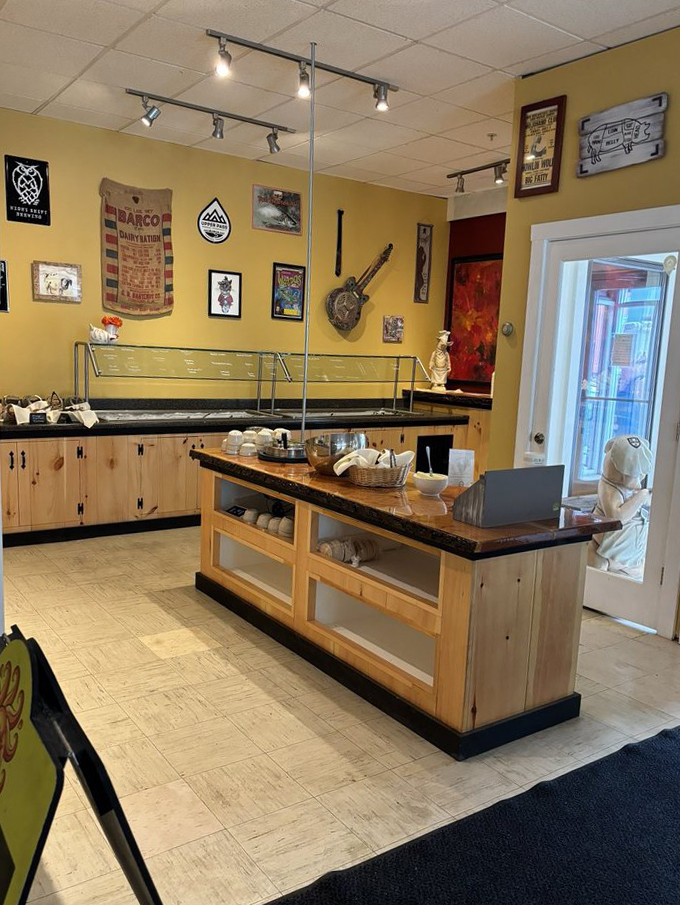 Feast your eyes on the salad bar! It's like finding a unicorn at a rodeo - unexpected, but oh so welcome.