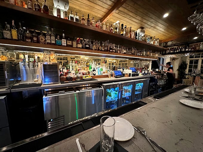 Bottoms up! This bar's got more spirits than a haunted house, but trust me, these are the kind you'll want to encounter. Photo credit: Perry Knotts