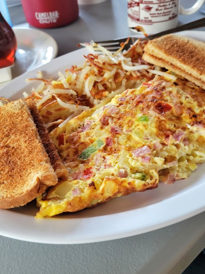 Breakfast of champions? More like breakfast of food lovers! This plate is a symphony of textures and flavors.