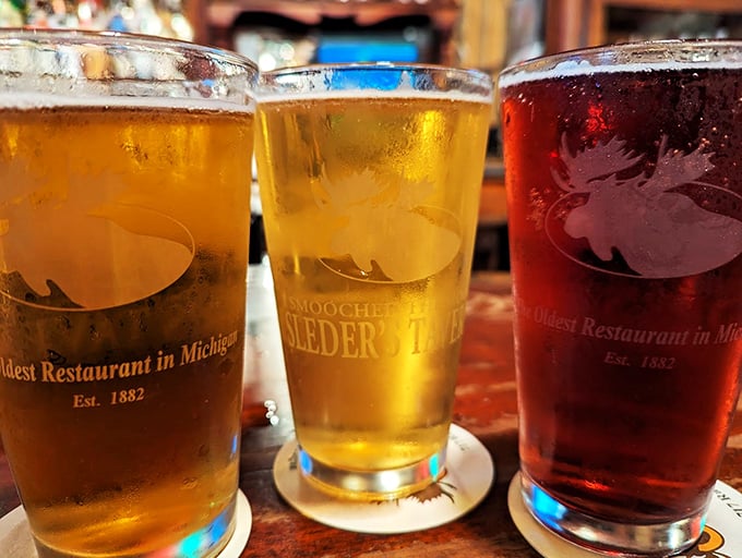 Cheers to 140 years of quenching Traverse City's thirst! These frosty mugs are like liquid time machines, each sip a taste of Michigan history.