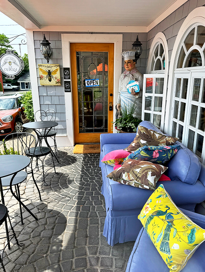Porch sittin' and good eatin'&mdash;a match made in Michigan heaven. This inviting entrance sets the stage for comfort food bliss.