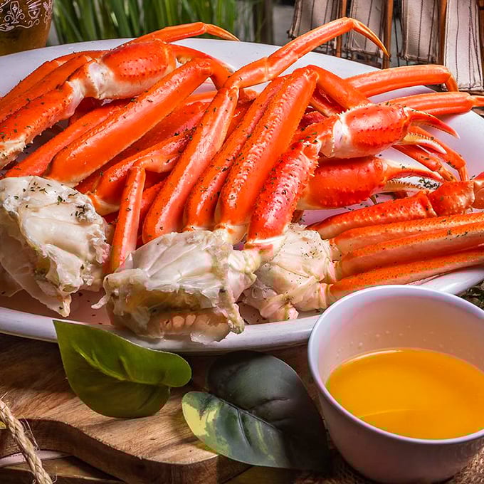 Holy crab legs, Batman! These beauties are so long, you might need a map to navigate your plate. Photo credit: The Great Catch by Taste of Boston