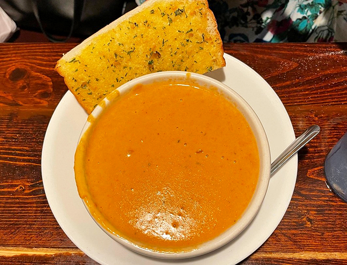 Liquid gold in a bowl! This lobster bisque is so rich, it might just file its own tax return.