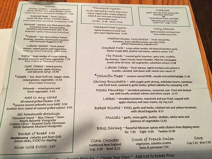 A menu that reads like a love letter to the ocean. Warning: May cause spontaneous happy dances and uncontrollable mouth-watering.