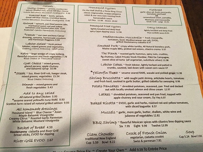 A menu that reads like a love letter to the ocean. Warning: May cause spontaneous happy dances and uncontrollable mouth-watering.