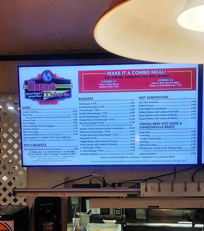 Decisions, decisions! This menu is like a greatest hits album of comfort food classics. Warning: May cause spontaneous salivation and nostalgia.