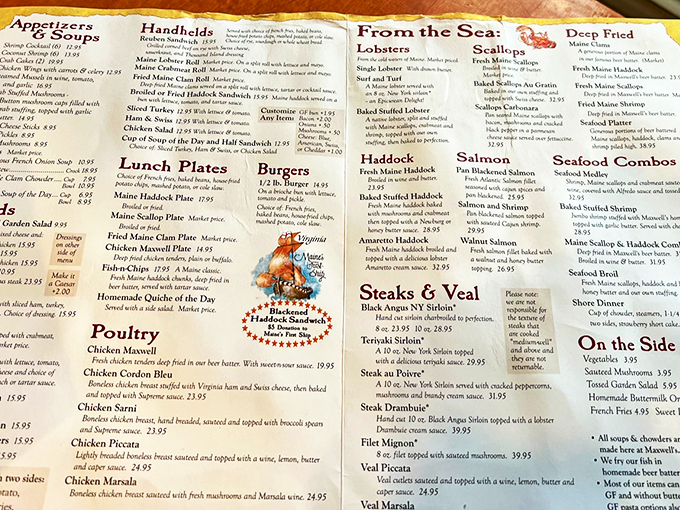 Behold, the treasure map of taste! This menu is a greatest hits album of the ocean, with enough options to make you consider a career change to professional food taster.