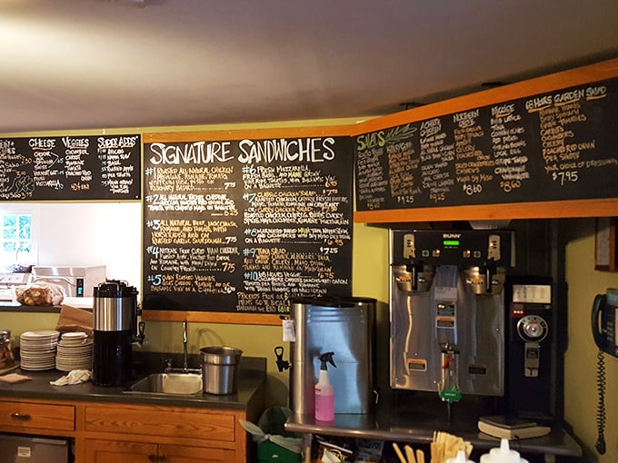 Decisions, decisions! The chalkboard menu is a tantalizing roadmap to flavor town. Choose your own adventure, but there are no wrong turns here.