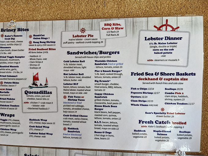 Behold, the treasure map of taste! Kaler's menu is a smorgasbord of sea-to-table delights that'll have you plotting your next meal before you've finished the first.