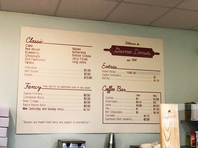 Decisions, decisions! This menu board is like a roadmap to flavor town, with each option more tempting than the last.