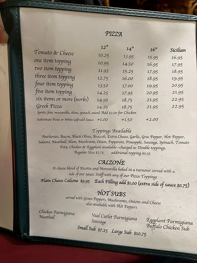 Decisions, decisions! This menu is a treasure map of Italian delights. Pro tip: Everything's delicious, so just close your eyes and point.