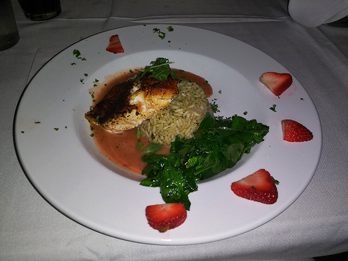 Who knew fish could be a work of art? This plate is like a culinary Jackson Pollock, with flavors that dance on your tongue. Photo credit: Celtic SkyWoman