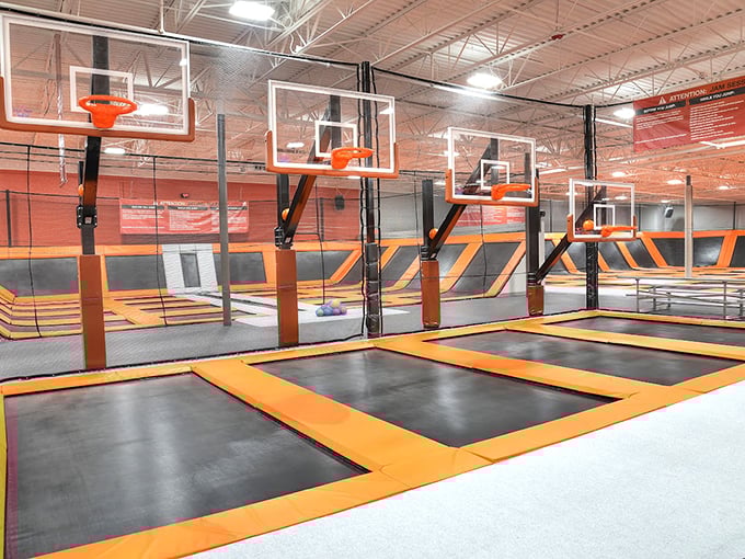 "Bounce house? More like bounce mansion! This trampoline wonderland is where gravity comes to vacation." Photo credit: Airtime Trampoline & Game Park Canton / Westland