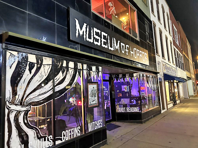 Fright night, every night: The Museum of Horror's facade promises a spine-tingling adventure for the brave. Photo credit: Andrew B.