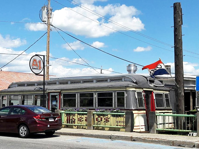 A1 Diner: This gleaming silver beauty is more attractive than George Clooney in a tuxedo. Step inside for a journey through time and taste.