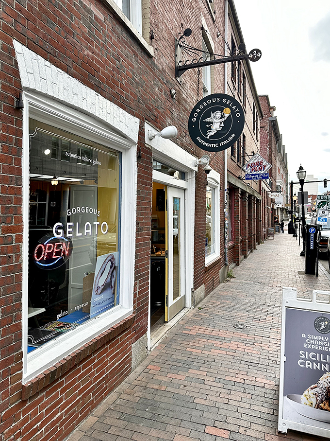 Gorgeous Gelato: Where Italian dreams meet Maine reality. It's so authentic, you'll be saying 'grazie' without realizing it!