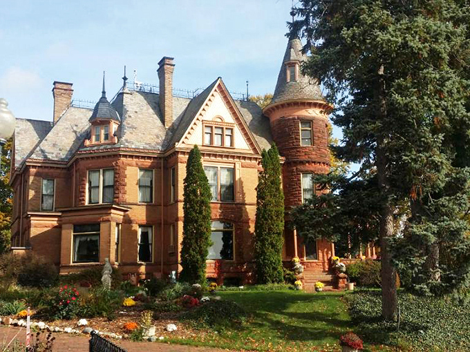 Kalamazoo's crown jewel perched high, serving up royal vibes with a side of Midwest charm. Photo credit: Booking.com