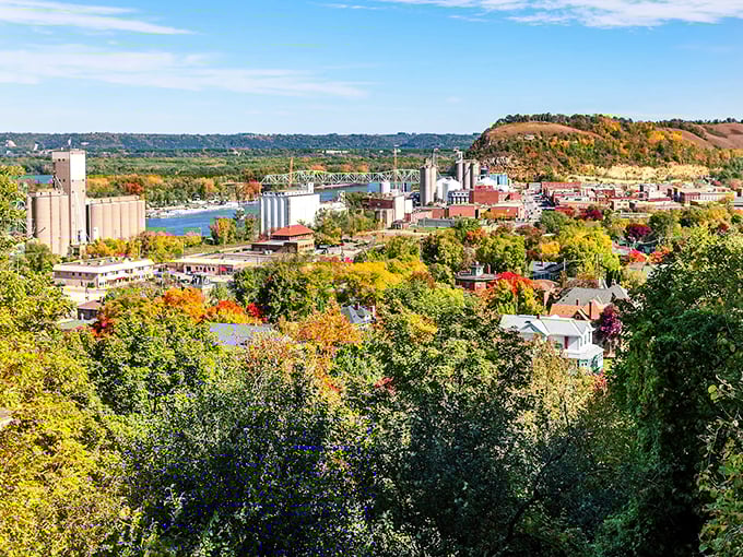 Where the Mississippi meets the bluffs, Red Wing offers a visual feast that's part rugged nature, part industrial chic.